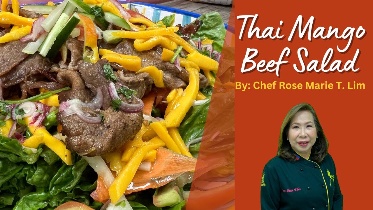 Thai Mango Beef Salad - YouTube