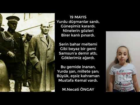 Zeynep'ten 19 Mayıs Şiiri. 3 kıtalık 19 Mayıs şiiri