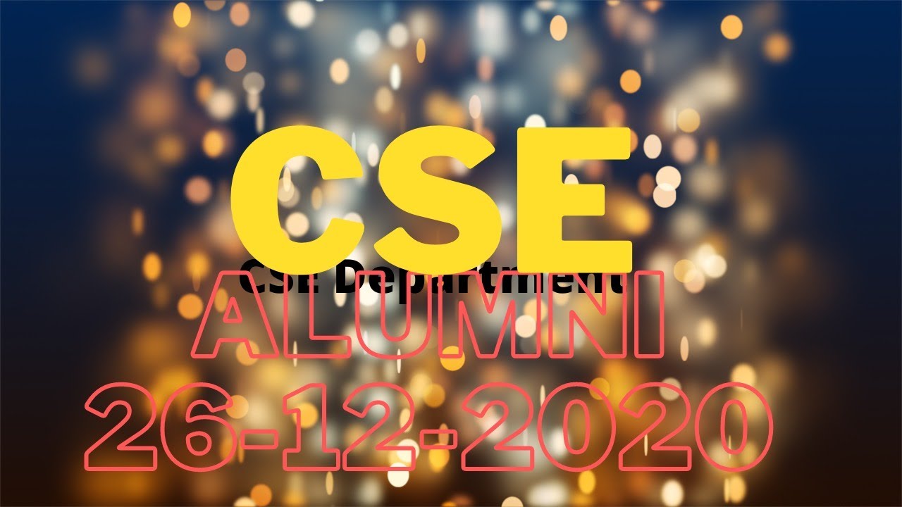 CSE Alumni - YouTube