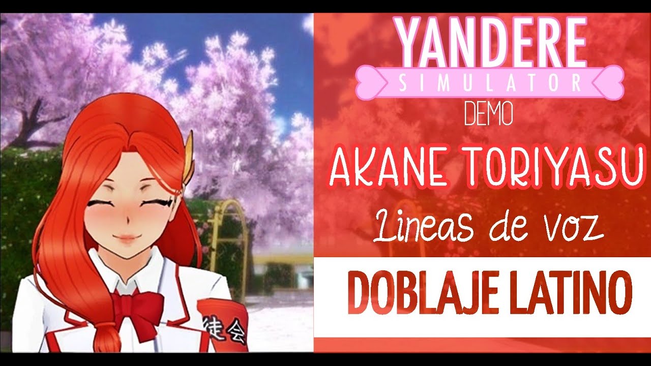 Akane Toriyasu - Líneas de voz DOBLADAS AL ESPAÑOL - Yandere Simulator ...