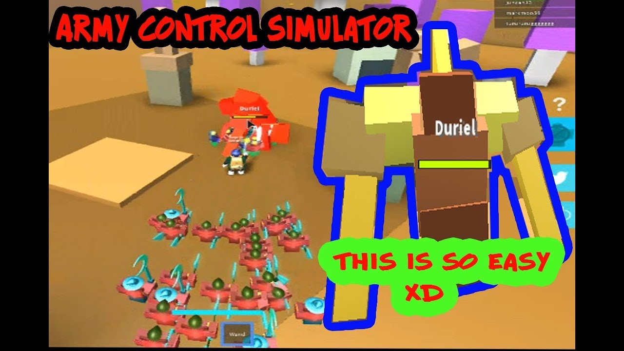 Duriel Dessert boss at Roblox Army Control Simulator - YouTube