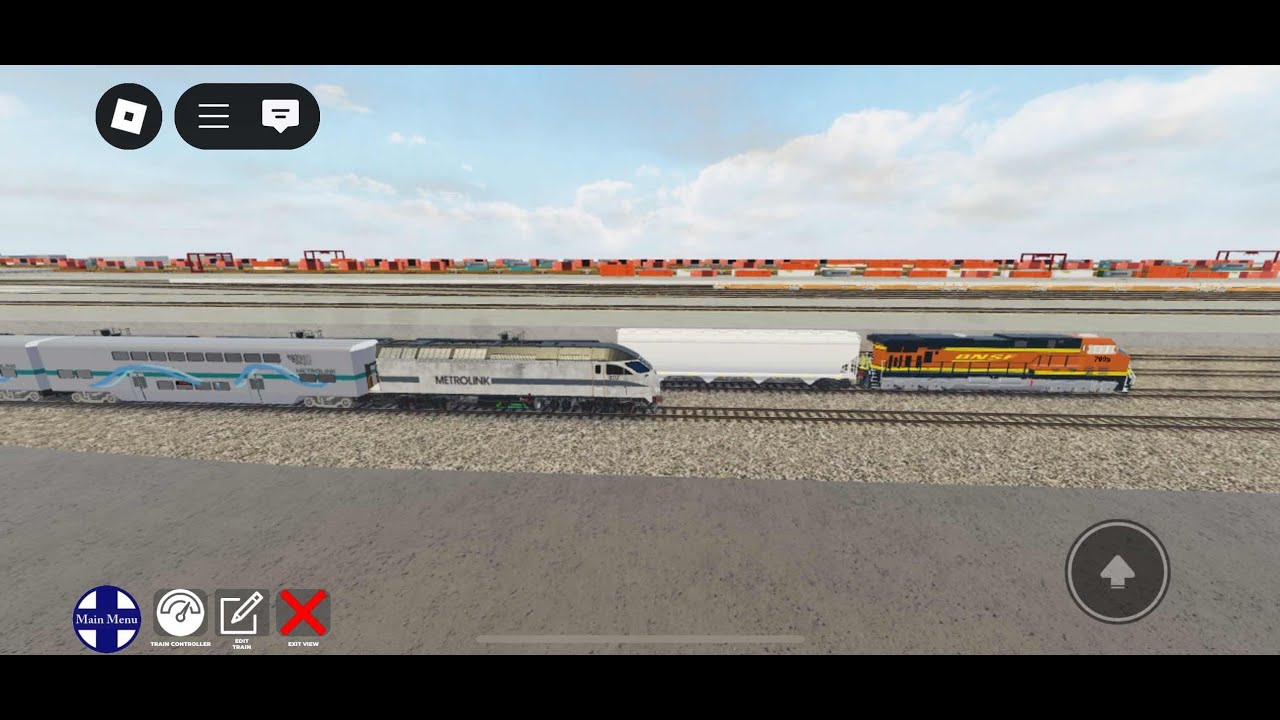 Roblox playing SoCal train sim - YouTube
