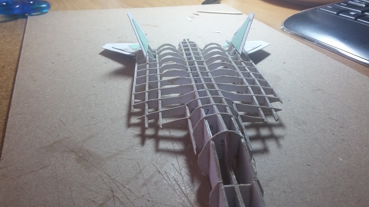 Paper SU-57 Model (Part 2 - Rudder and Elevator) - YouTube