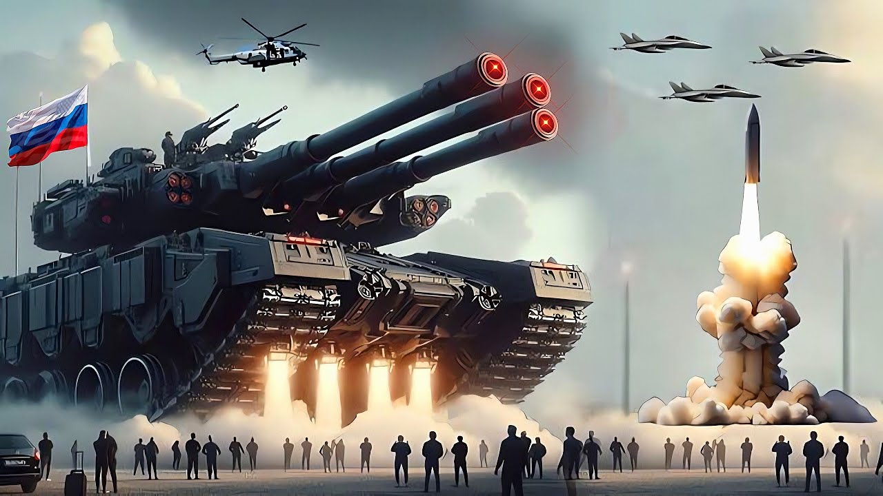 5 minutes ago! Giant Russian Tank Destroys NATO Armored Convoy and Fuel ...