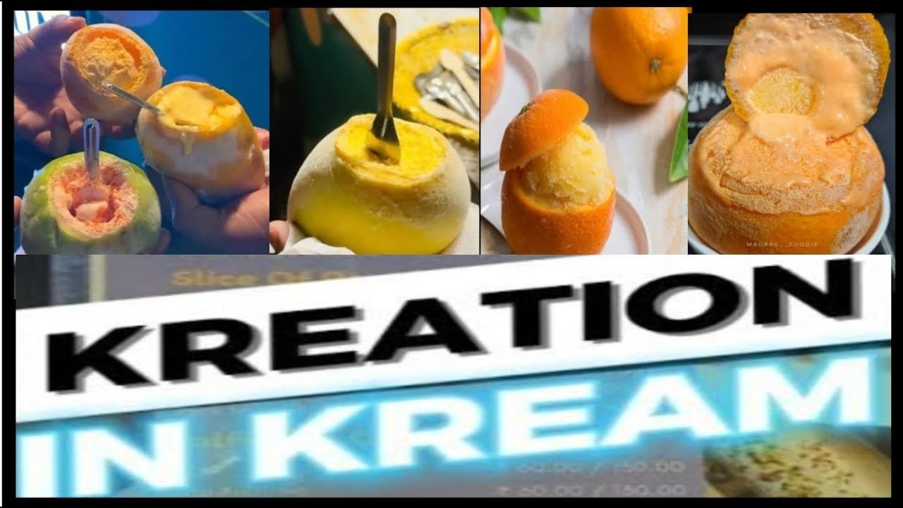 ஐஸ்கிரீம் kreation in kream | real fruit icecream | lollipop icecream - YouTube