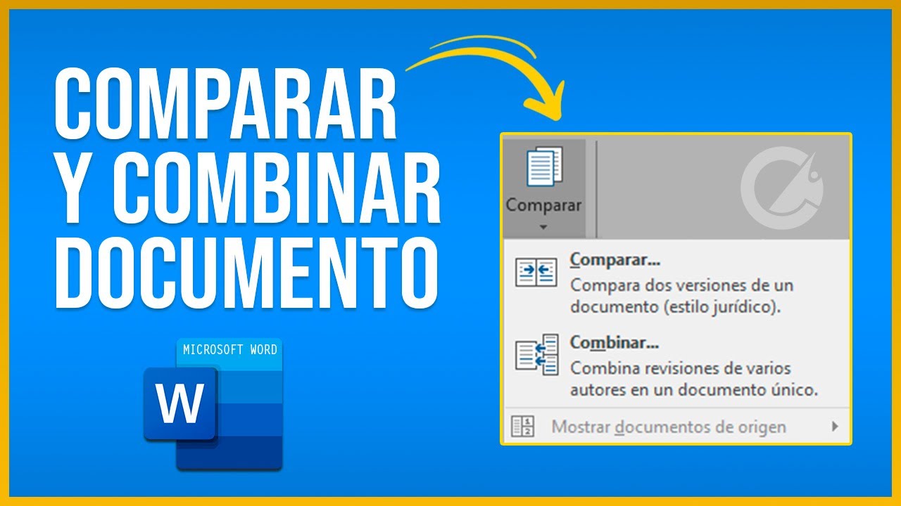Cómo COMPARAR y COMBINAR un documento de Word - YouTube