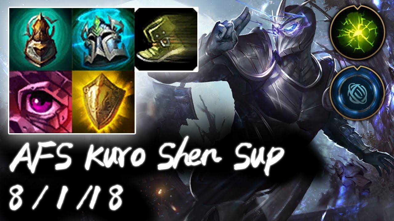 AFS Kuro Shen Support vs Alistar | Korea High Elo Replays - YouTube