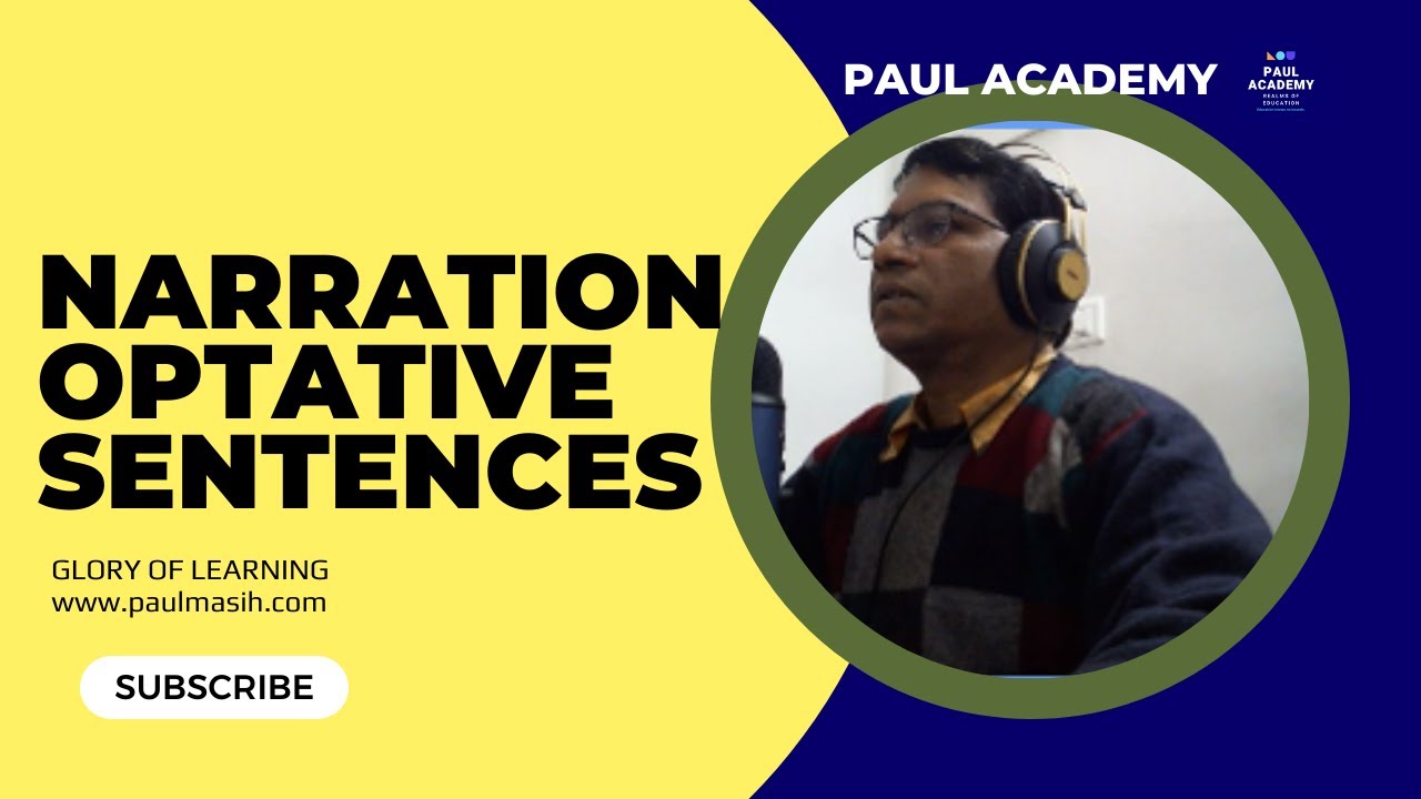 OPTATIVE SENTENCES IN NARRATION CHANGE - YouTube