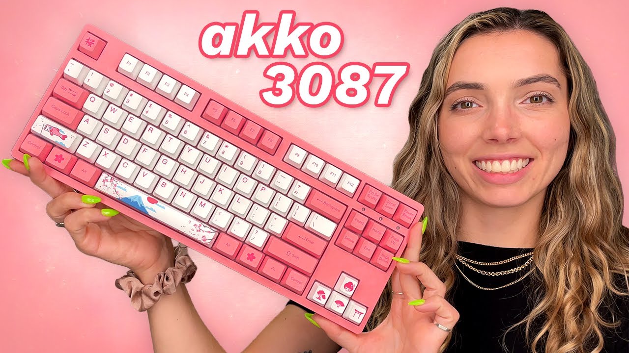Akko World Tour Tokyo 3087 V2 Keyboard & Mousepad Unboxing Review ...