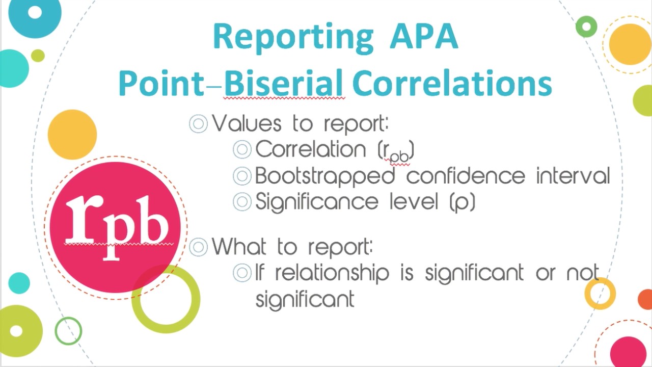 Correlations - Week 7 (point-biserial) - YouTube