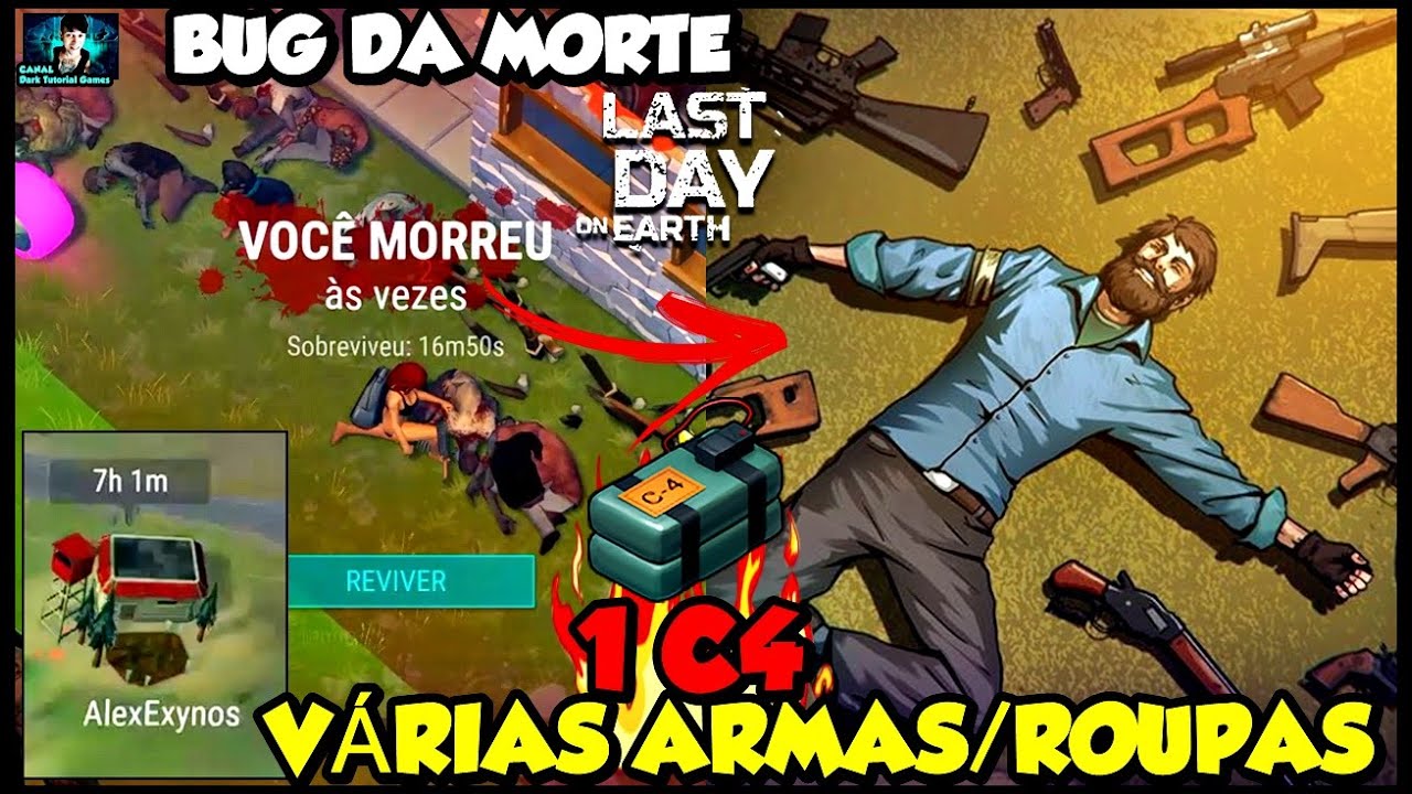 VÁRIAS ARMAS/ROUPAS E ITENS NESSA INVASÃO 1 C4 ! BASE AlexExynos 👁 BUG DA MORTE Last Day On ...