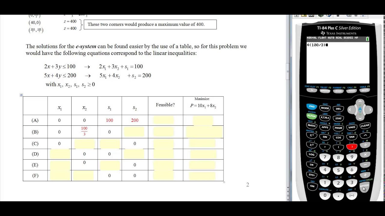 1630 Video 20 Table Method Video section 6 1 - YouTube