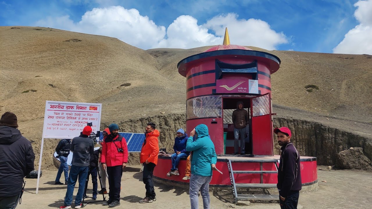 World's highest Post office, Hikkim || altitude 4440 Mtr || Spiti ...
