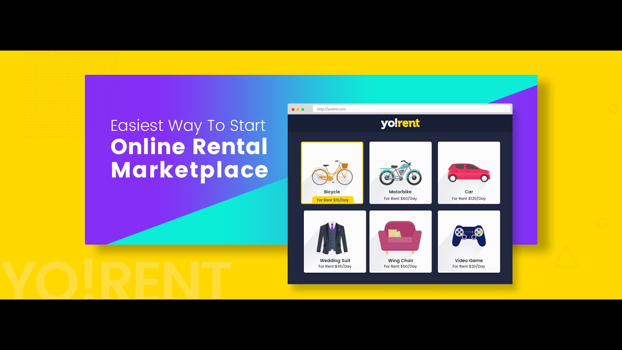 Multi-vendor eCommerce Software to Launch Rental Marketplace- Yo!Rent - YouTube
