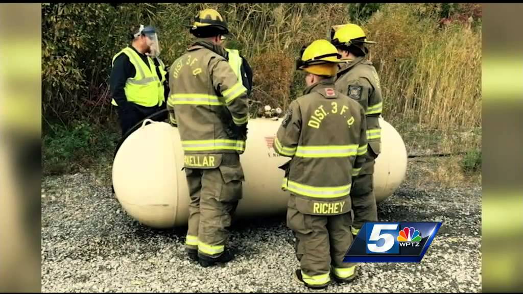 First responders practice propane evacuation drill - YouTube