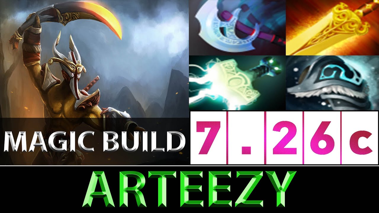 Arteezy [Juggernaut] The Super Effective Magic Build Dota 2 7.26c - YouTube