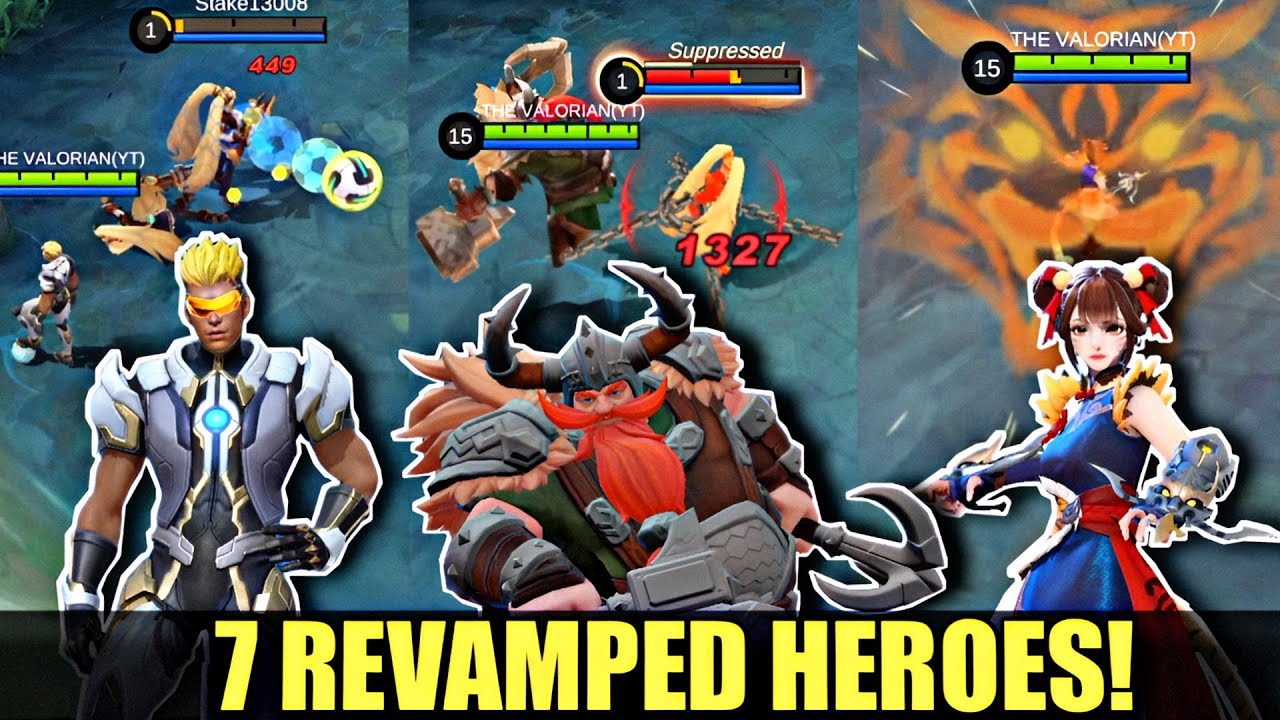7 REVAMP HEROES IN MOBILE LEGENDS | MOBILE LEGENDS HERO REMODEL - YouTube