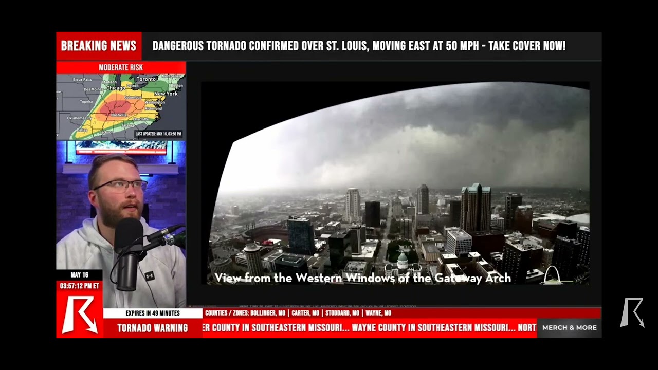 Tornado by STL Arch - YouTube