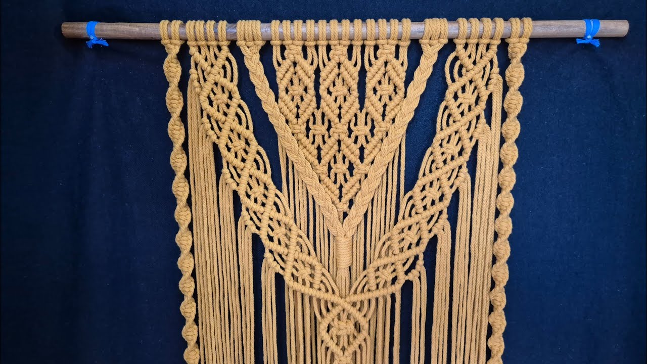 Macrame wall hanging 4mm pure cotton #macrame #macrametutorial # ...
