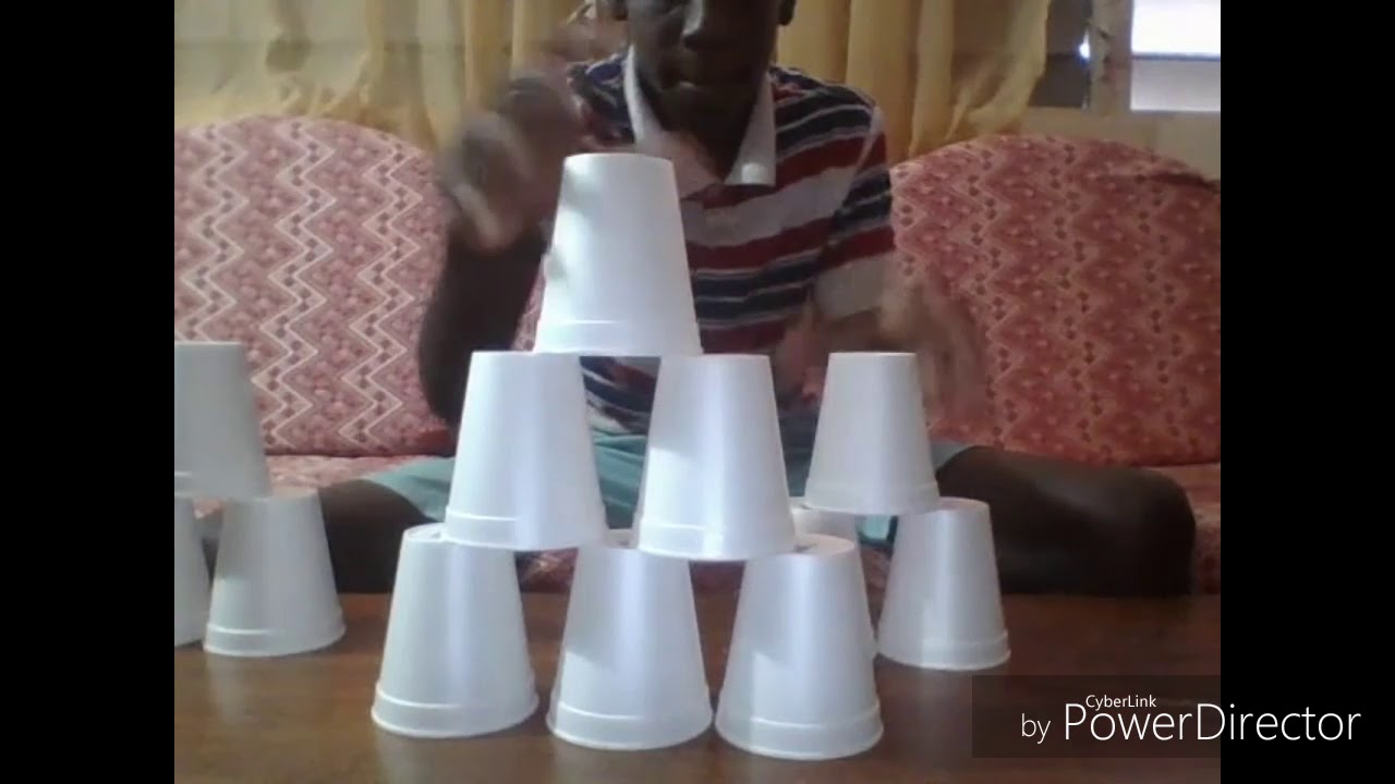 CUP STACKING CHALLANGE - YouTube