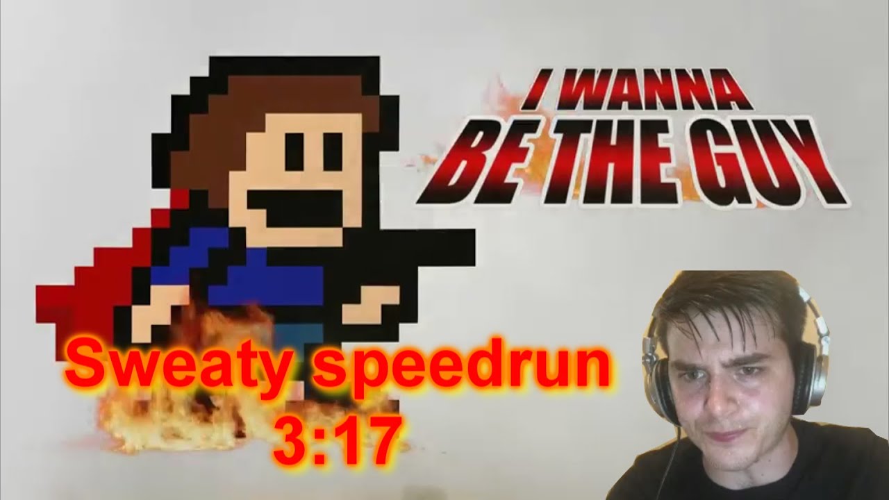 Recordista suado zerando o jogo "I WANNA BE THE GUY" (sweaty speedrun ...