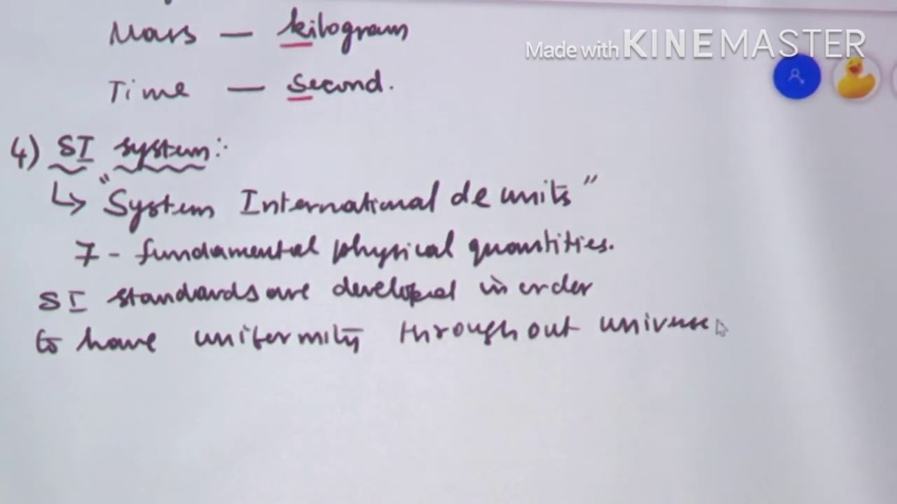 Different types of measurement system XI Unit 1 part 3 - YouTube