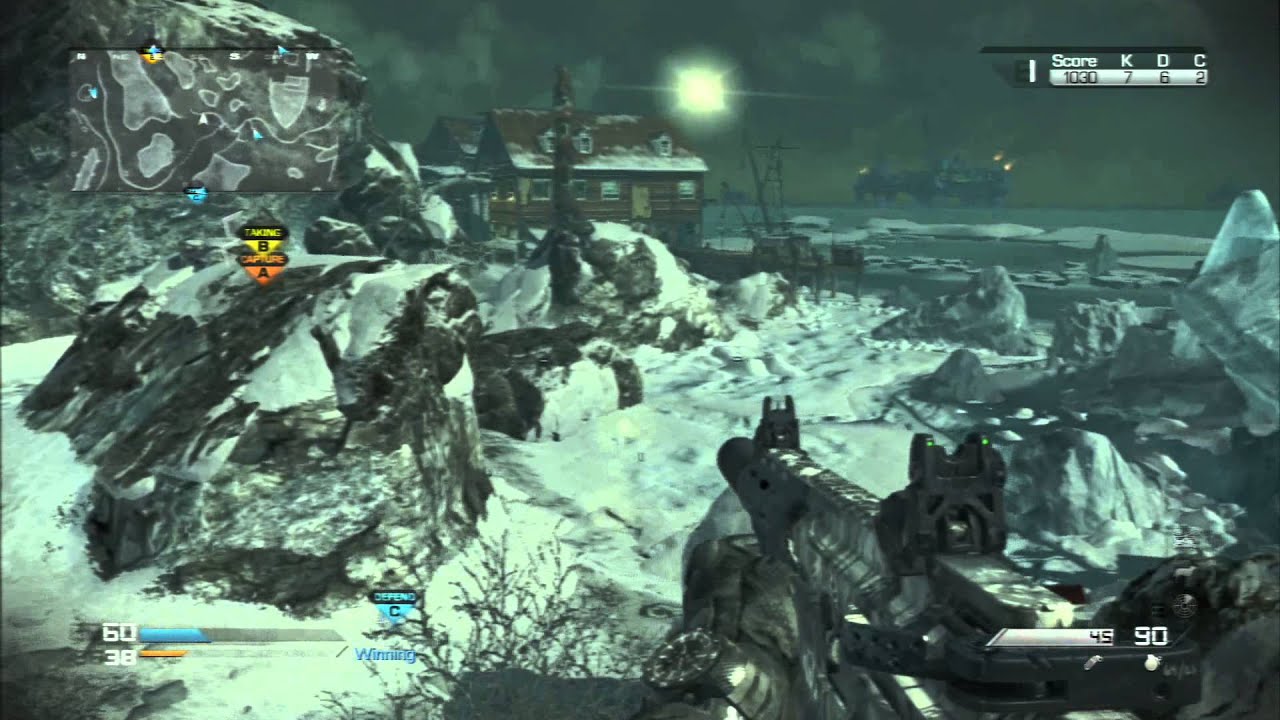 COD Ghosts Domination Gameplay on Whiteout with the Honeybadger! - YouTube