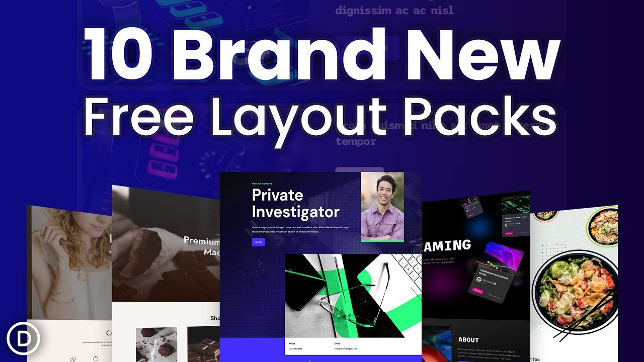 10 Free Layout Packs for Divi - YouTube