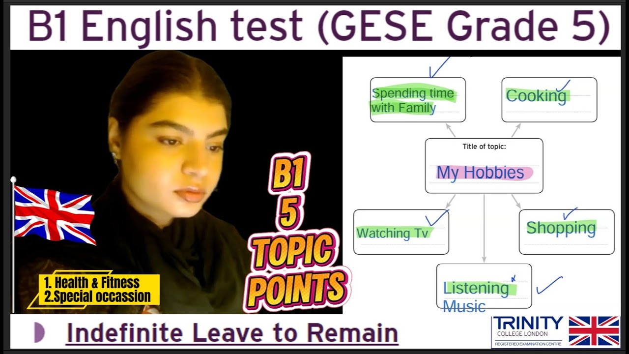 B1 English Test (GESE Grade 5) | SELT British Citizenship| Trinity ...