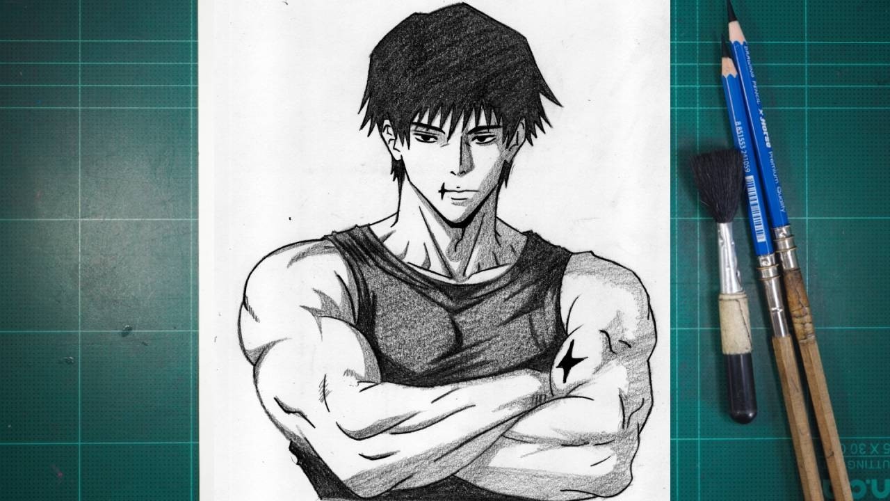 Drawing Toji Fushiguro from Jujutsu Kaisen | Step by Step Anime ...
