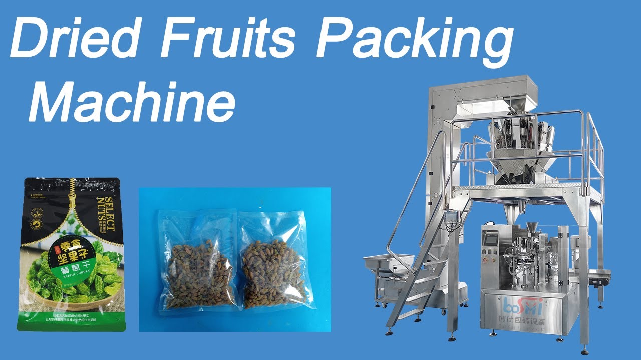 BOSHI Automatic Doypack Raisins Dried Fruits Packing Machine | Pre-Made ...