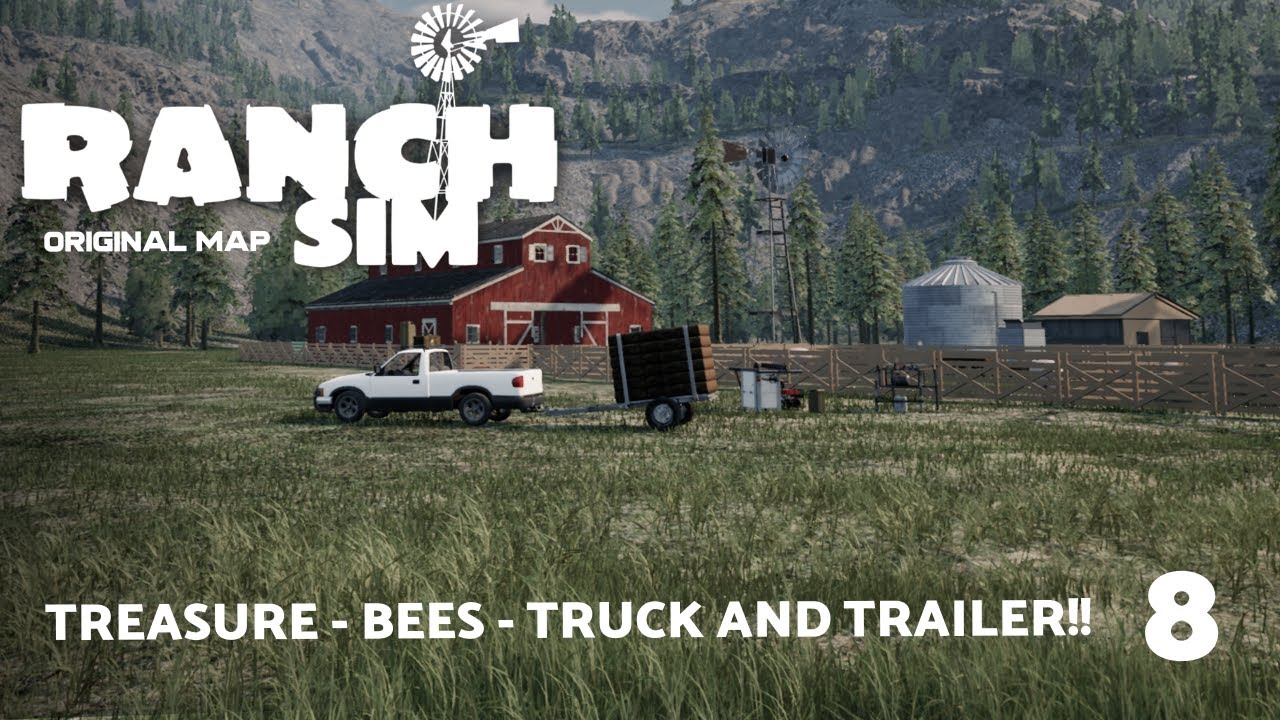 Treasure - Log Trailer is a Game Changer - Bees! || Ranch Simulator ...