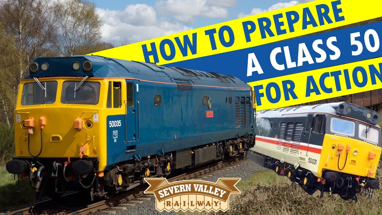 How do you prepare a Class 50 diesel engine? Go behind the scenes with ...