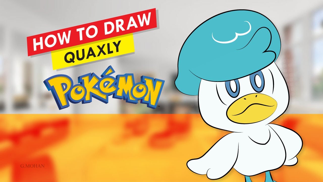 HOW TO DRAW QUAXLY POKEMON COLOURING | DRAWING | BEGINNERS | COLORING ...