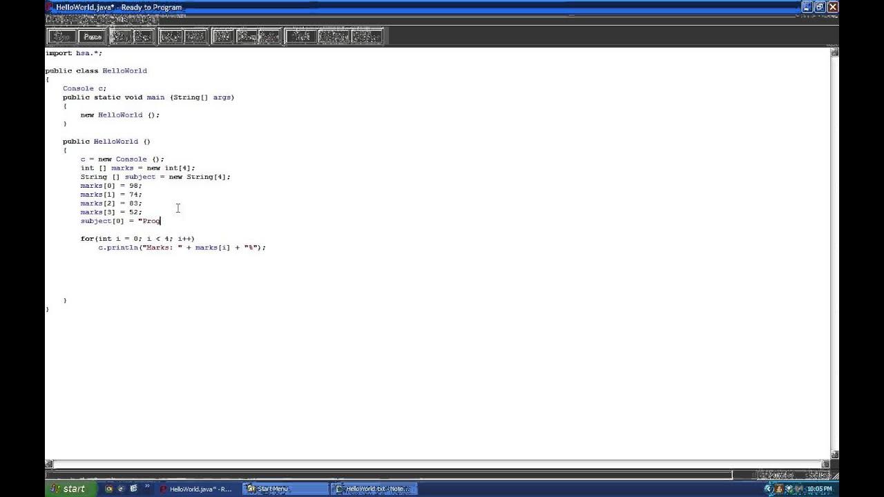 Ready to Program Java Tutorial: Arrays & 2D Arrays! - YouTube