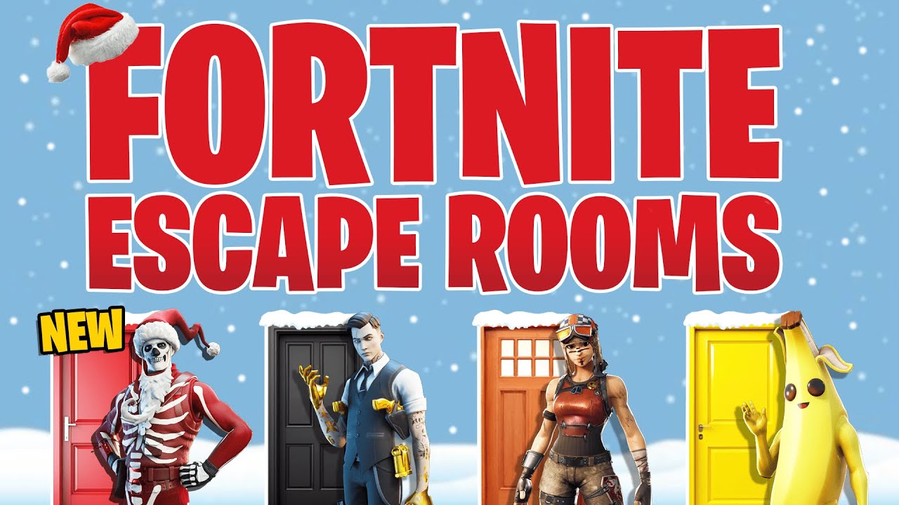Fortnite Escape Rooms - Holiday Levels Walkthrough - YouTube
