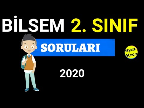 Bilsem 2. Sınıf Soruları | Genel Yetenek | İkinci Sınıf | 2020 |