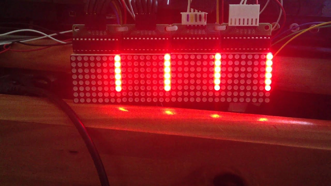 8 X 8 Dot matrix displays X 4 - YouTube