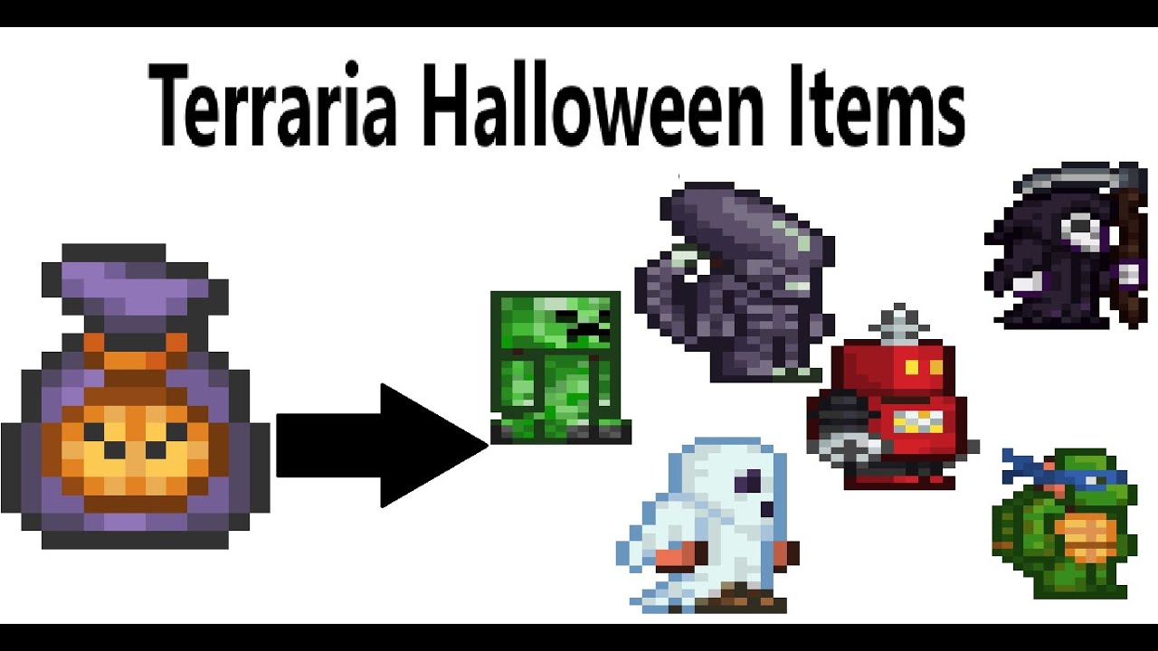 EVERY Halloween item in Terraria - YouTube