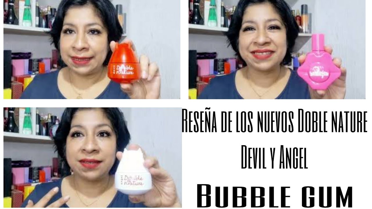 #reseñasdeperfumes Double nature Devil Double nature Angel y Bubble gum ...