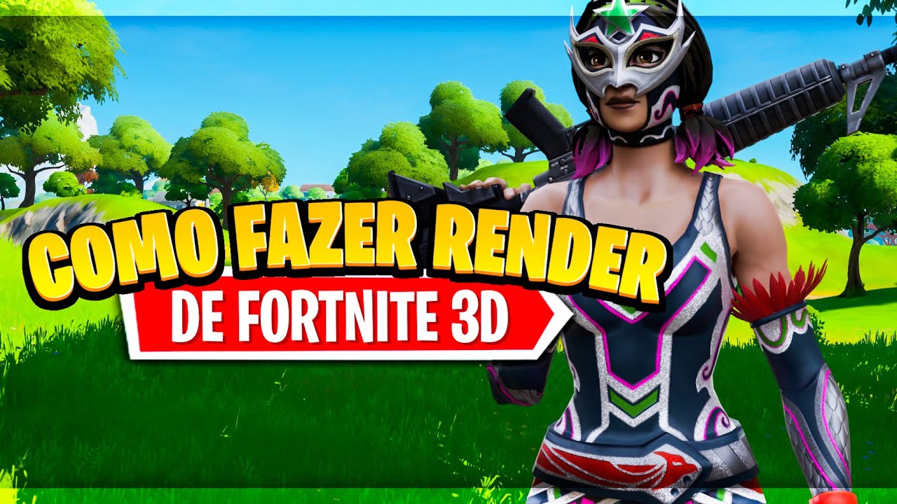 COMO fazer uma RENDER de FORTNITE 3D usando o BLENDER! - YouTube