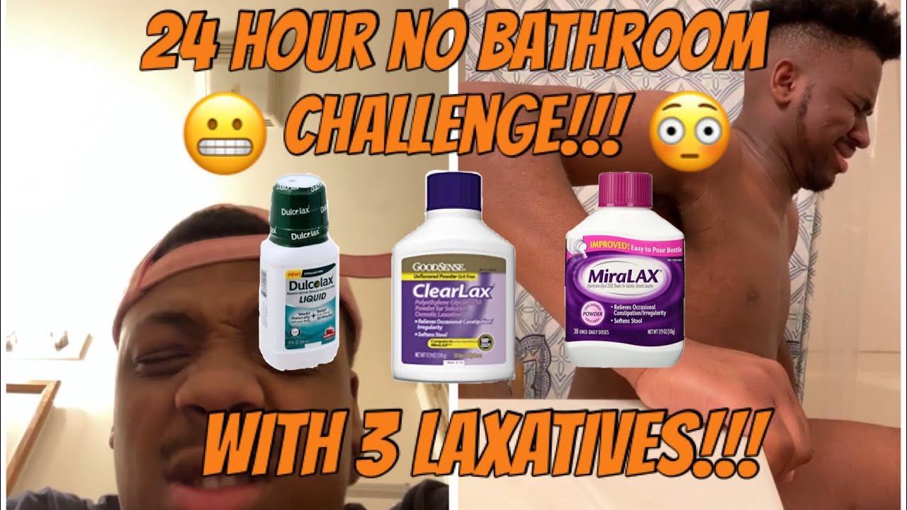 24 HOUR NO BATHROOM CHALLENGE with 3 LAXATIVES!!!!! - YouTube