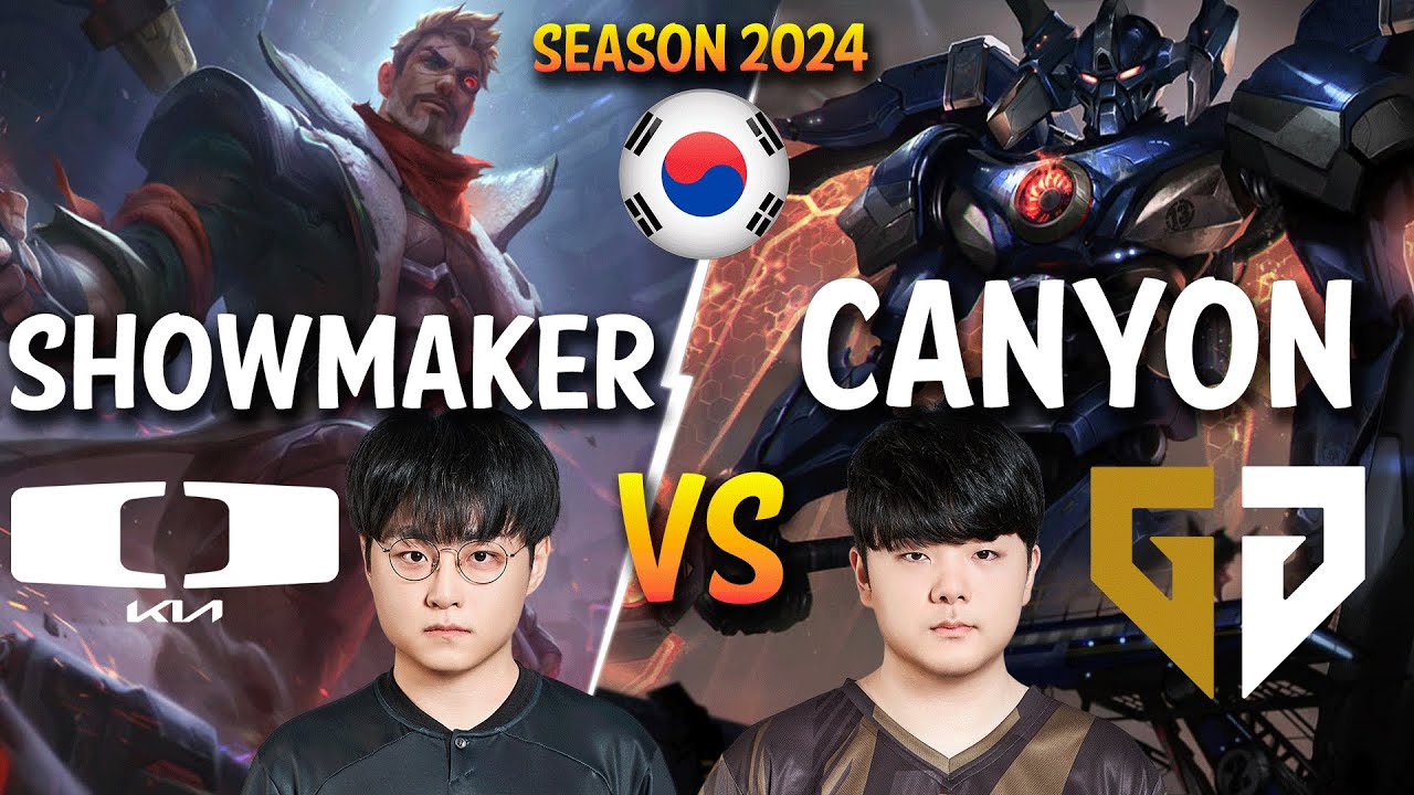 DK ShowMaker vs GEN Canyon - ShowMaker JAYCE vs Canyon AATROX Top - Patch 14.6 KR Ranked ...