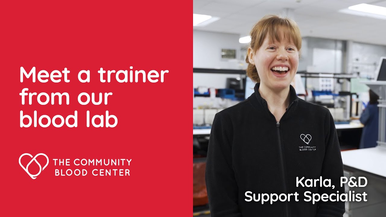Meet a trainer from our blood lab | Careers at The Community Blood ...