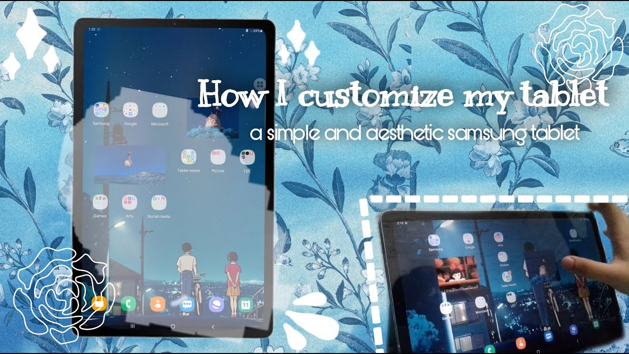 How I customize my Samsung Galaxy Tab S6 Lite | simple and aesthetic ...