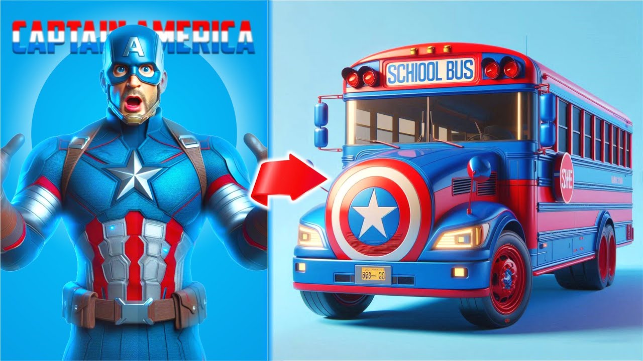 AVENGERS But SCHOOL BUS | VENGERS | All Super Hero Characters (Marvel ...