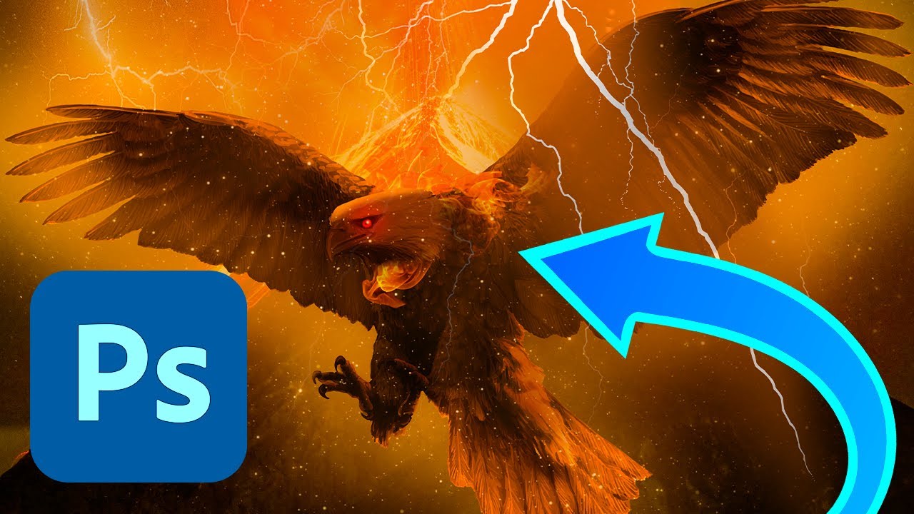 Fire Phoenix in Adobe Photoshop 2021 I Photoshop Zero to Hero #1 - YouTube