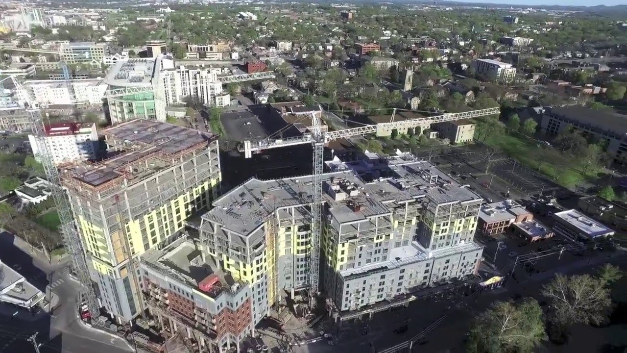 Aertson Midtown | Topping Out | Construction | Nashville, TN - YouTube