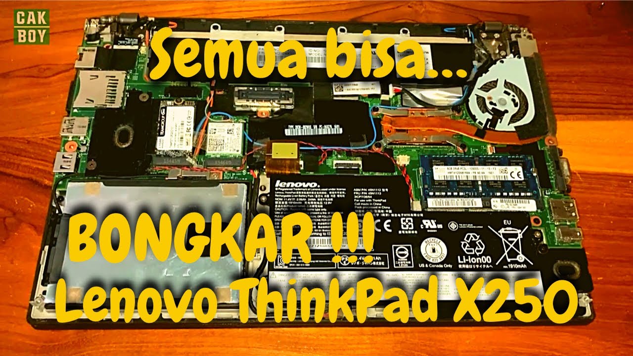 Cara BONGKAR Lenovo ThinkPad X250 !!! - YouTube