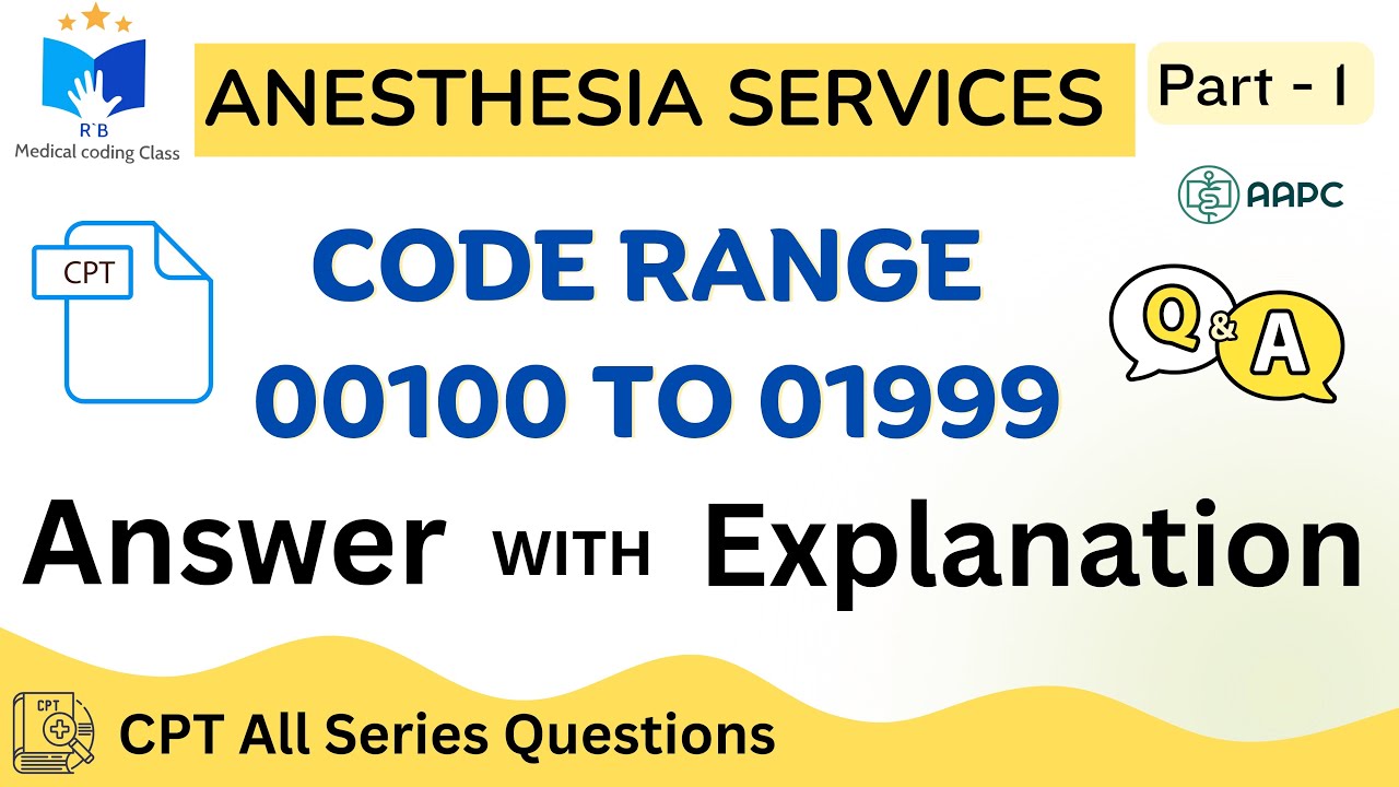 CPT Anesthesia Series Practice Questions & Answers with Explanations ...